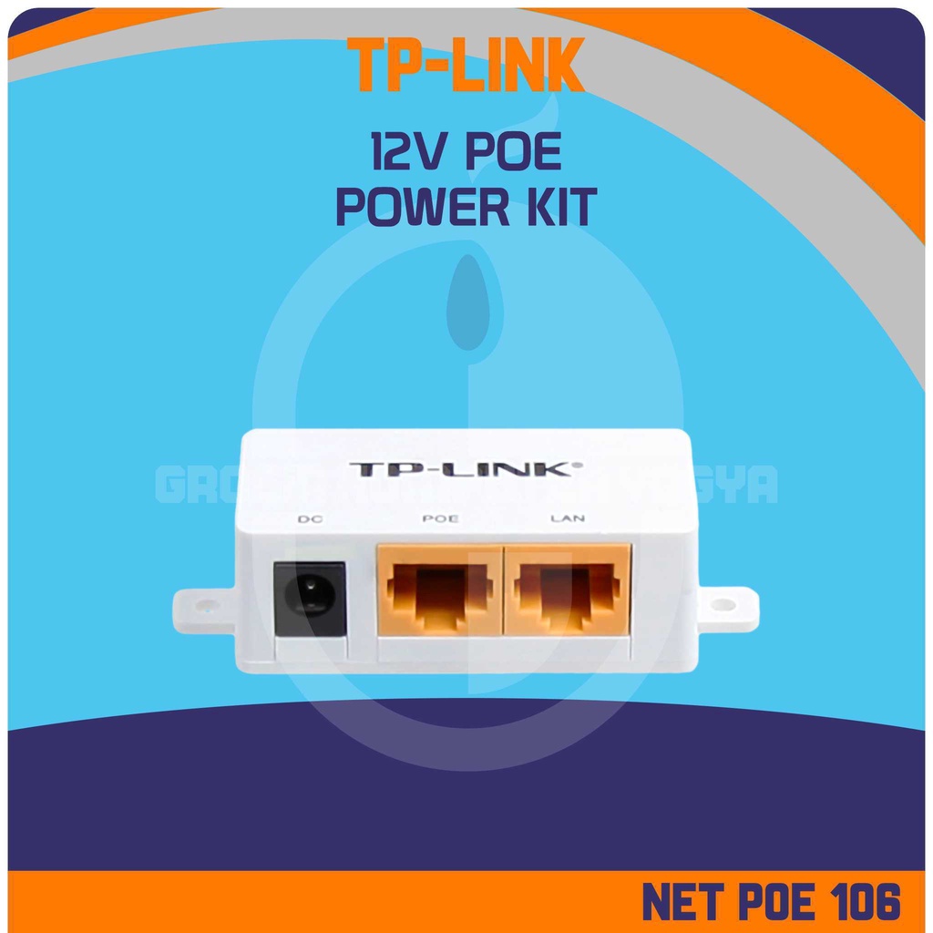 Jual TP-Link 12V PoE Power Kit Plug & Play Compact PoE Injector ...