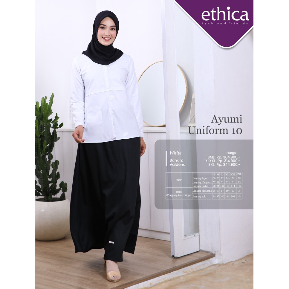 Jual AYUMI UNIFORM 10 WHITE MERK ETICHA | Shopee Indonesia