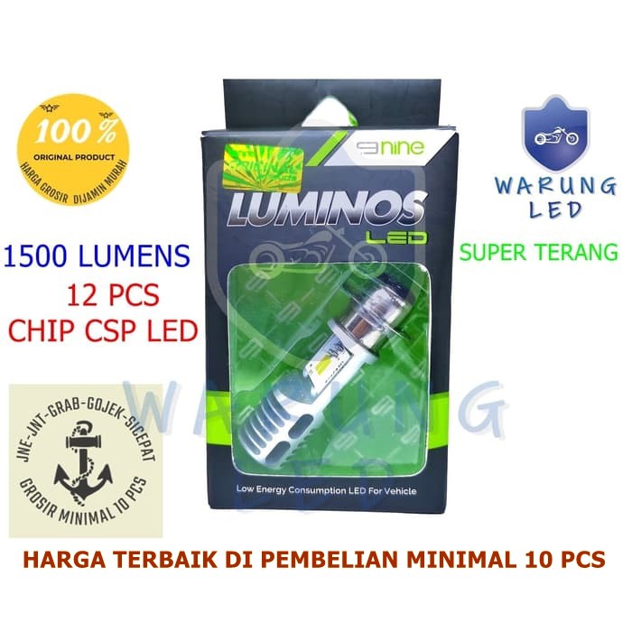 Jual Lampu Led Motor Original Luminos Bebek Matik Beat Vario H6 AC DC ...