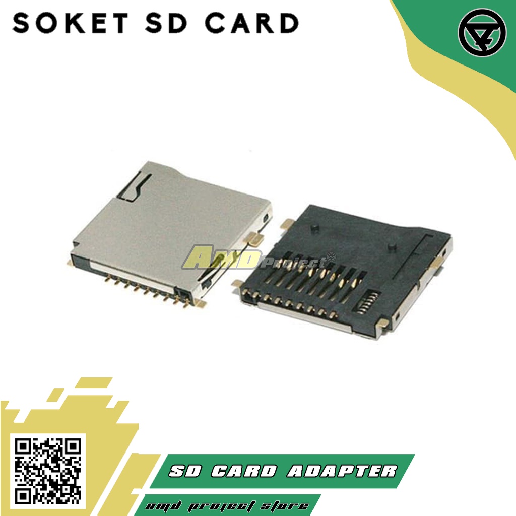 Jual Soket Micro SD Card Reader Adapter Konektor TF Slot Socket PCB ...