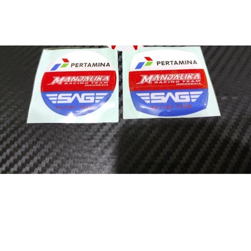 Jual STICKER EMBLEM TIMBUL LOGO PERTAMINA MANDALIKA INDONESIA RACING ...