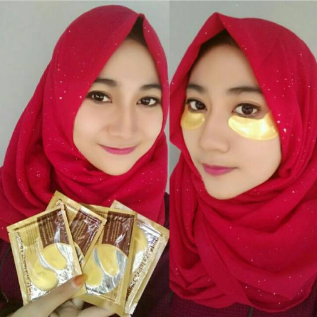 Jual CRYSTAL EYE GOLD MASK EYELID MASKER MATA EMAS | Shopee Indonesia