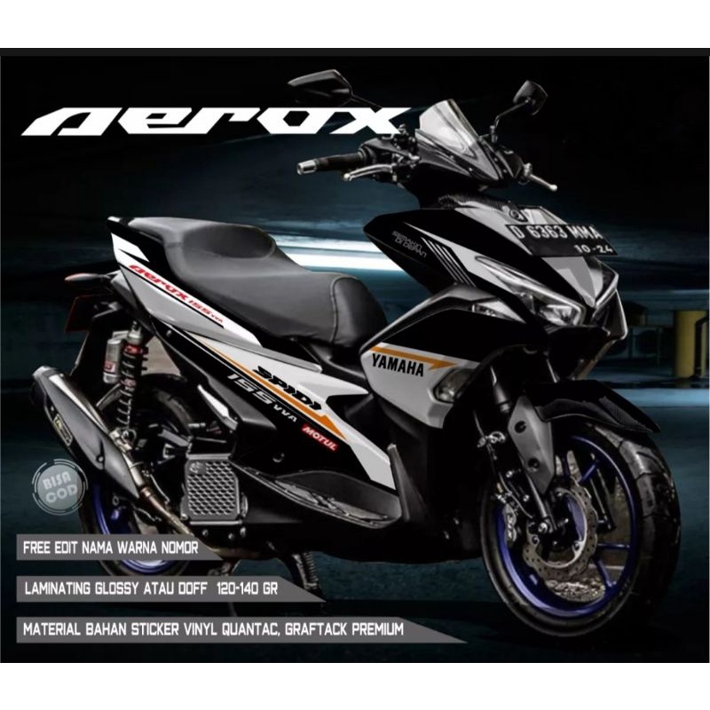 Jual Striping motor aerox 155 full body Sticker aerox 155 full body ...
