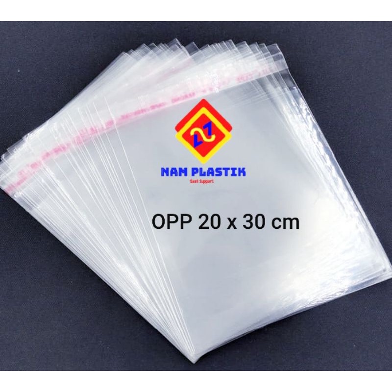 Jual Plastik OPP 20 x 30 cm / Plastik OPP 20x30 / per 100 lembar ...