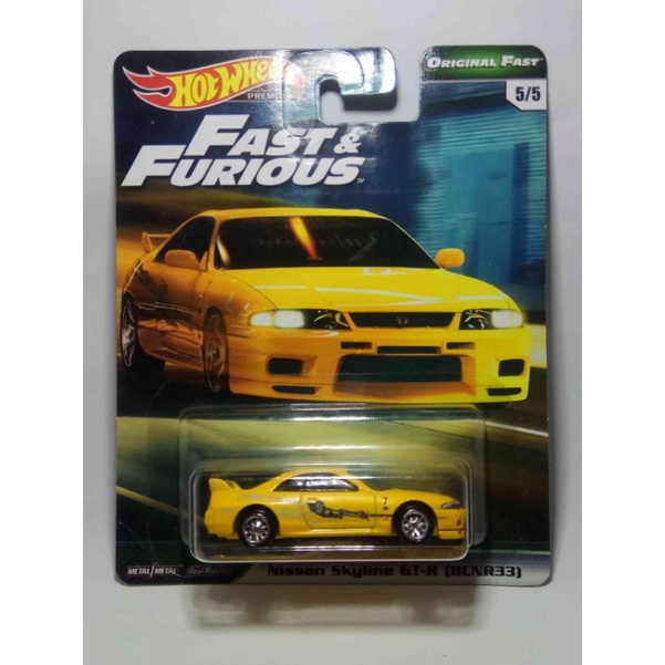 Jual HOT WHEELS premium NISSAN SKYLINE BCNR33 original fast furious ...