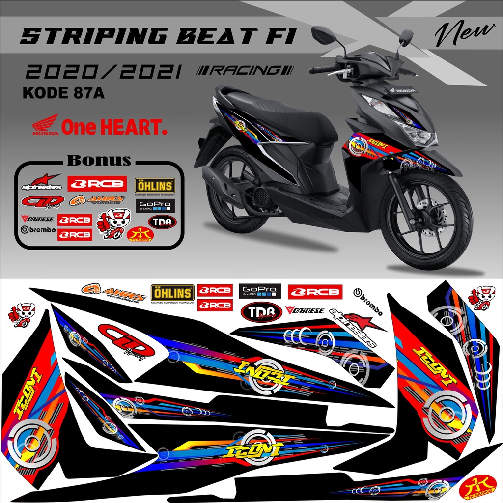 Jual Stiker Variasi Beat Striping Beat kode 87 | Shopee Indonesia