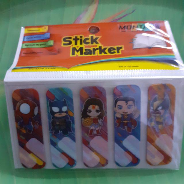 Jual Pembatas halaman buku/stick marker/memo paper | Shopee Indonesia