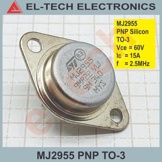 Jual MJ2955 MJ 2955 Power Transistor PNP TO-3 elt3ch Ayo Beli | Shopee ...