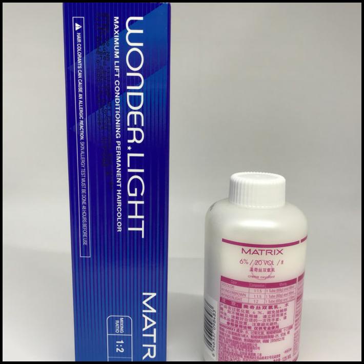 Jual Paket Matrix Wonderlight Oxidant + Cream Developer Oxidant Oxydant | Shopee Indonesia