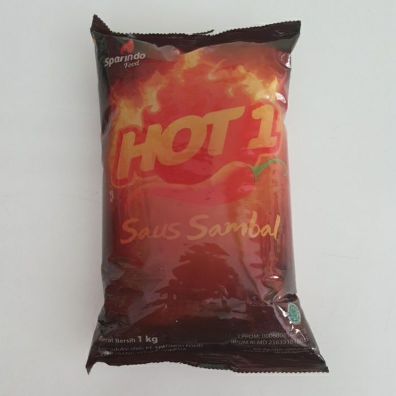 Jual Saos sambal hot 1 / hot1 / hot one 1 kg | Shopee Indonesia