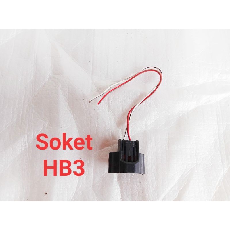 Jual Soket fitting fiting connector konektor bohlam foglamp HB3 ...
