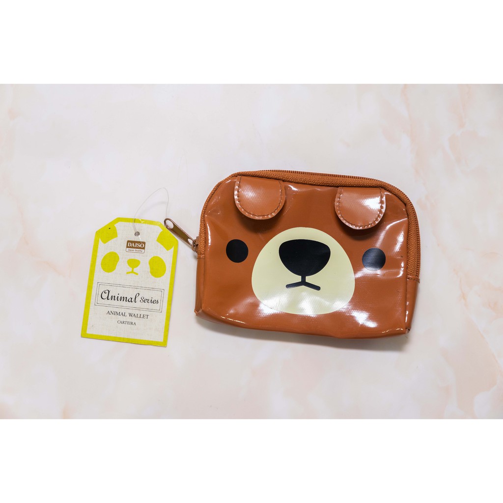 Jual Daiso Animal Series Wallet Carteira Bear dompet koin Daiso Japan ...