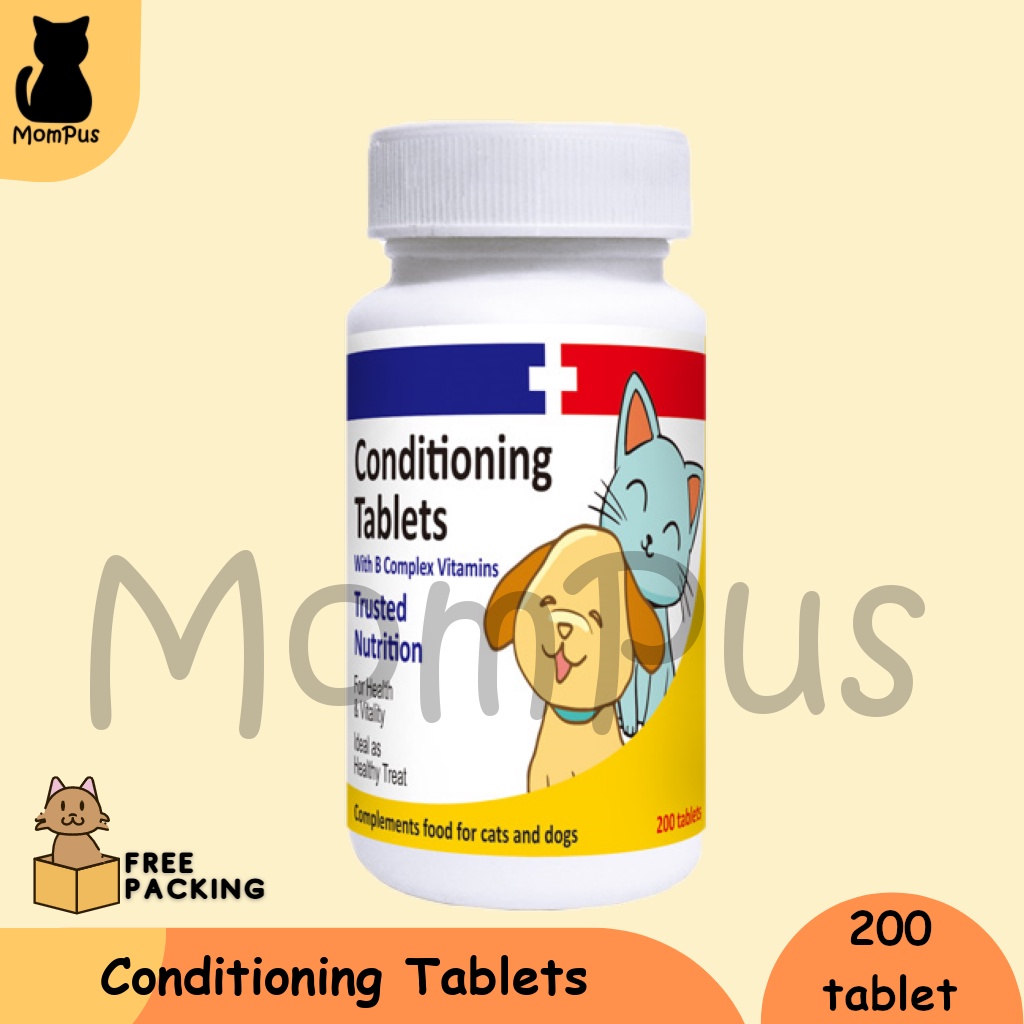 Jual Conditioning Tablet 200 Kapsul Vitamin Lengkap KUCING | Shopee ...