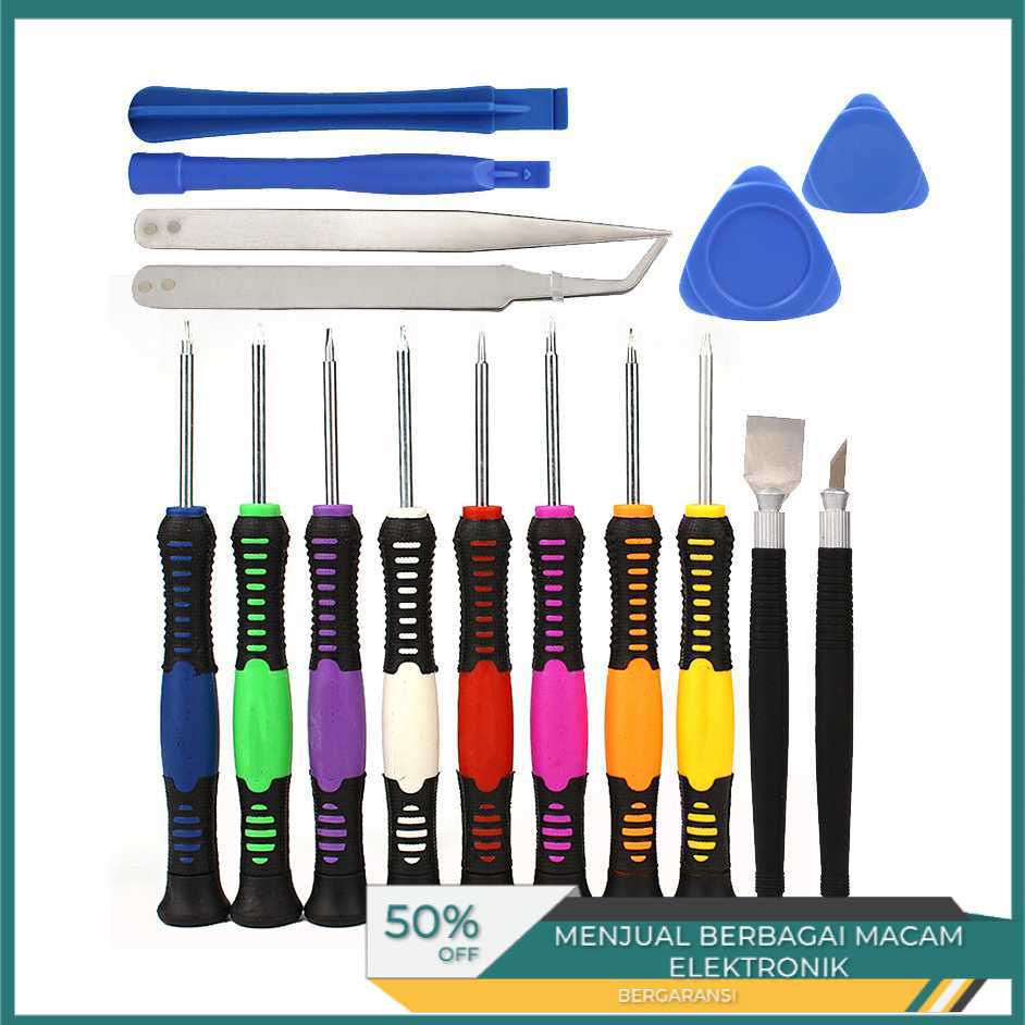 Jual Obeng Set 16 in 1 Reparasi Smartphone Handphone - 2811 | Shopee ...