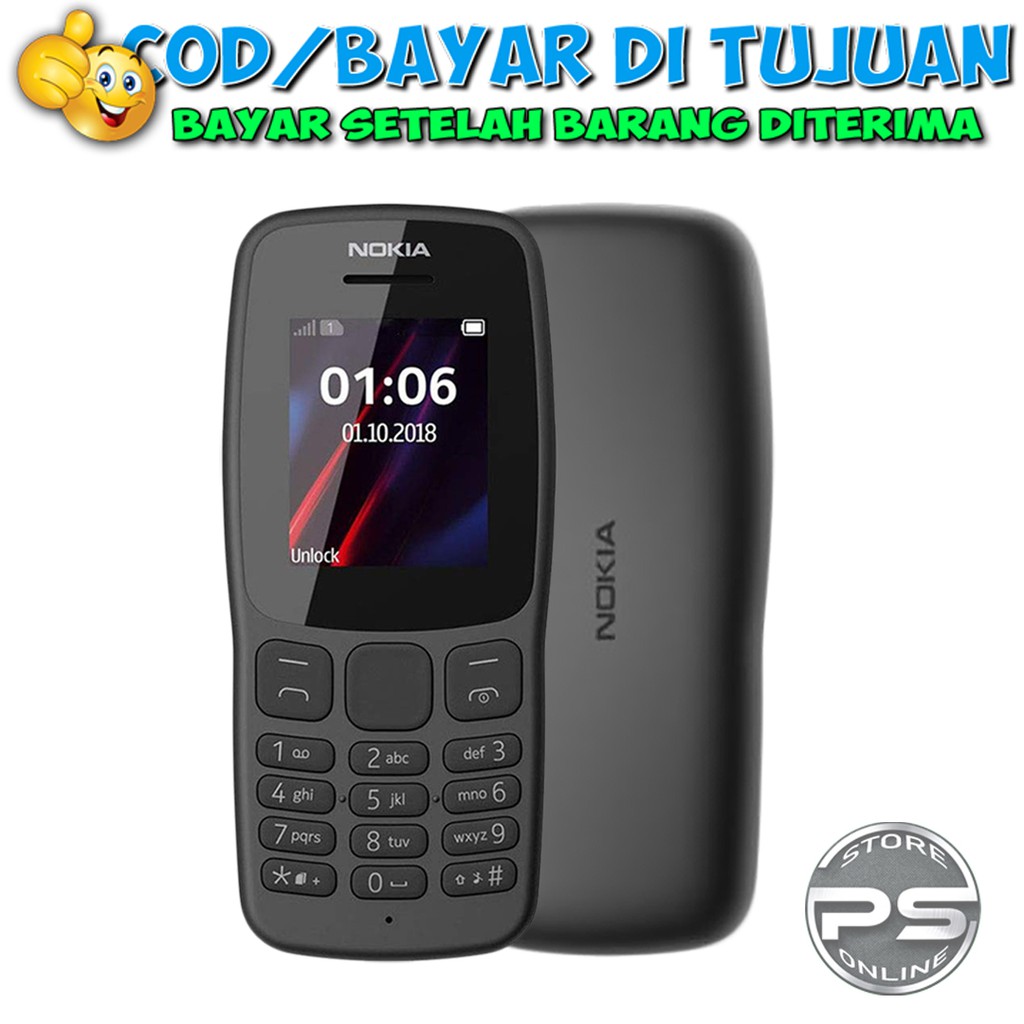 Jual HP Nokia 106 - HP Jadul - HP lampu senter - HP dengan fitur lengkap | Shopee Indonesia