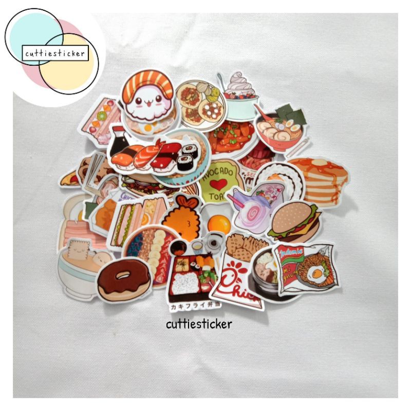 Jual Sticker Food | Sticker Makanan Lucu | Sticker Aesthetic | Sticker ...