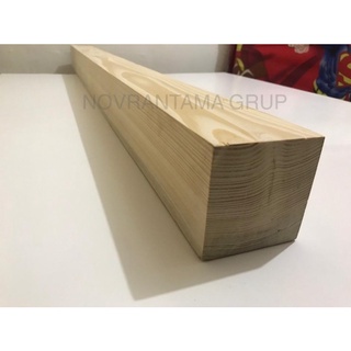 Jual Balok Kayu Jati Belanda 9x9 cm panjang 10 cm balok pinus jati ...
