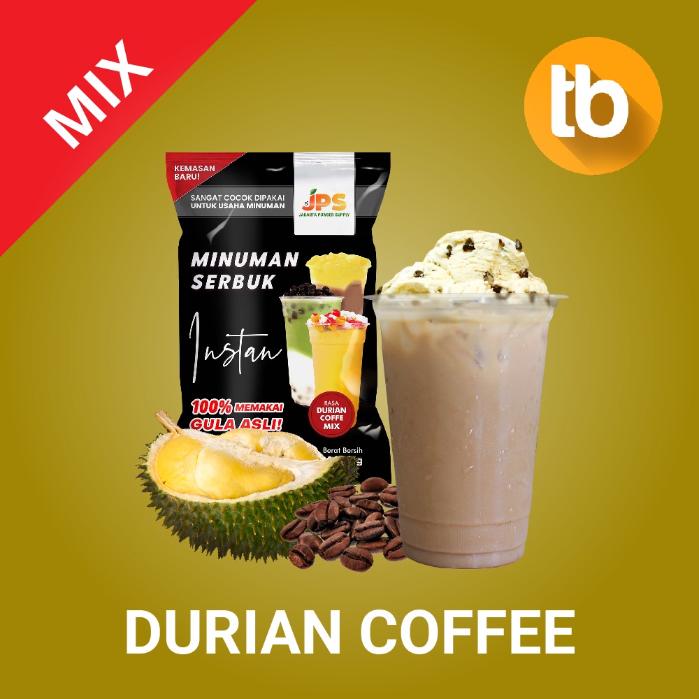 Jual JPS Powder Bubuk Minuman Serbuk Instan Rasa Durian Coffee Mix ...