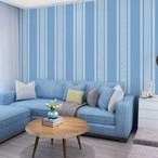 Jual WALLPAPER DINDING MOTIF SALUR BIRU GARIS 10m x 45cm | Shopee Indonesia