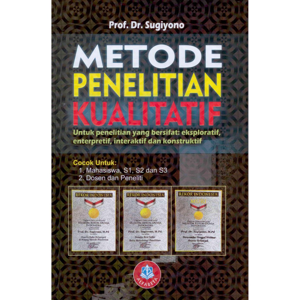 Jual BUKU METODE PENELITIAN KUALITATIF ,untuk penelitian yg bersifat ...