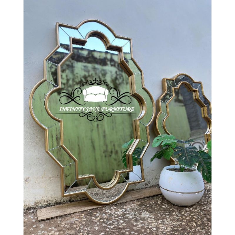 Jual cermin dinding hias behel Standing mirror frame ukir (Dipan Lamari ...