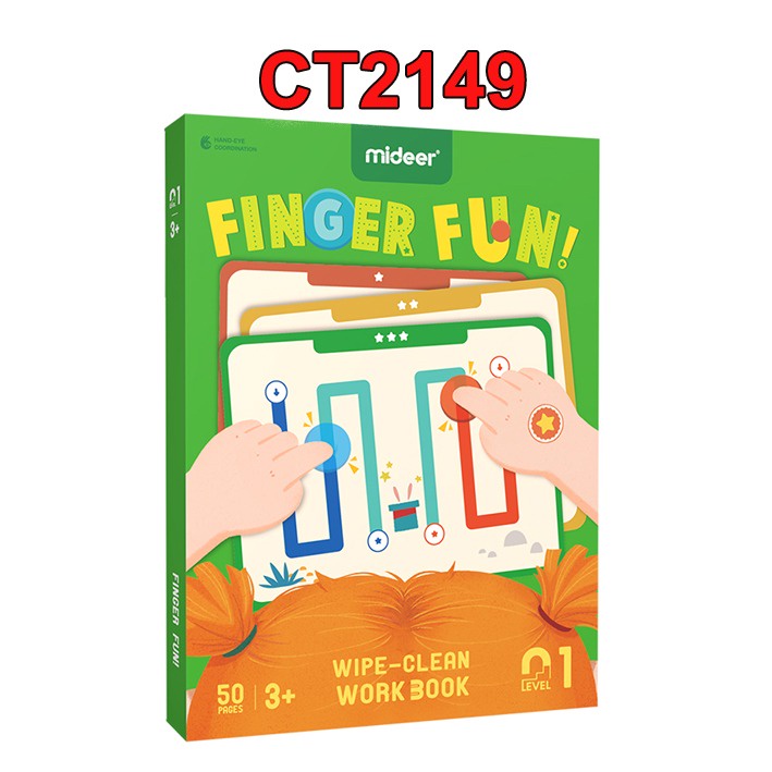Jual Mideer Finger Fun Tracing The Line Montessori Dot To Dot Connect ...