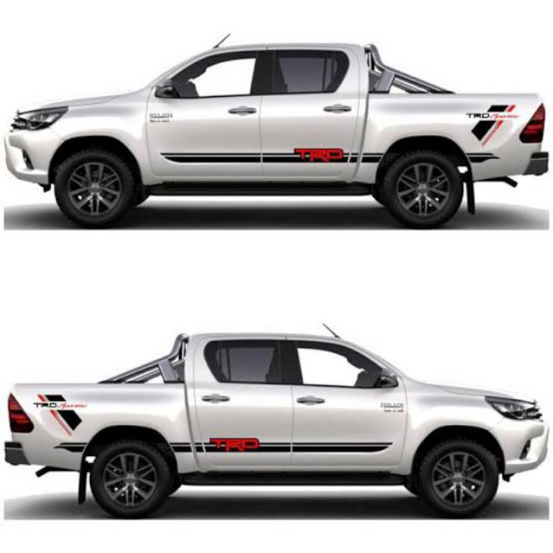 Jual stiker mobil hilux Strada Triton sticker custom | Shopee Indonesia
