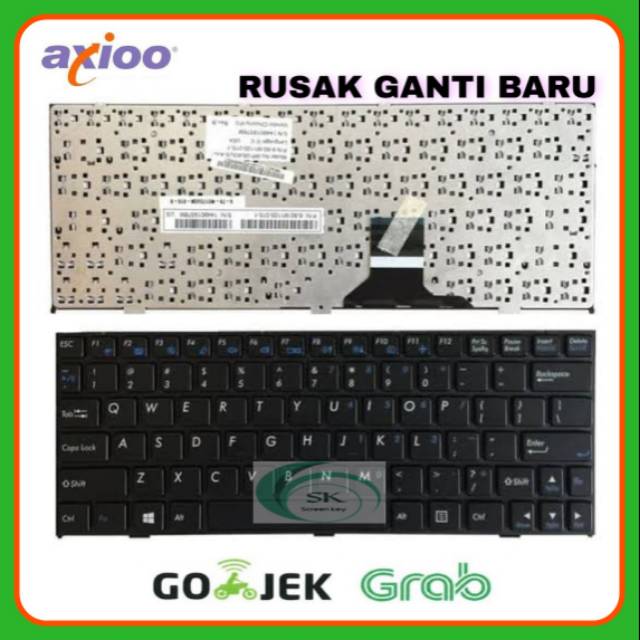 Jual Keyboard Axioo Pico CJM PJM W217CU M1110 M1100 W210CU | Shopee ...