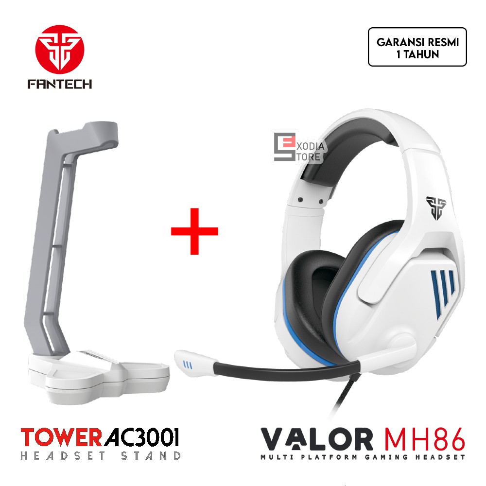 Jual Fantech VALOR MH86 RGB Headset Gaming with Stand TOWER AC3001 Free ...
