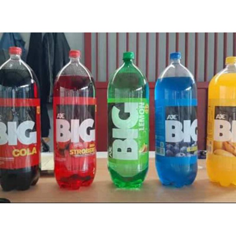 Jual BIG Soft Drink Strawberry, Cola, Lemon Pet 1600ml | Shopee Indonesia