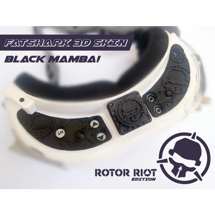 Jual Fatshark HD2 HD3 HDO Rotor Riot 3d Skin 3D printing (BLACK M ...