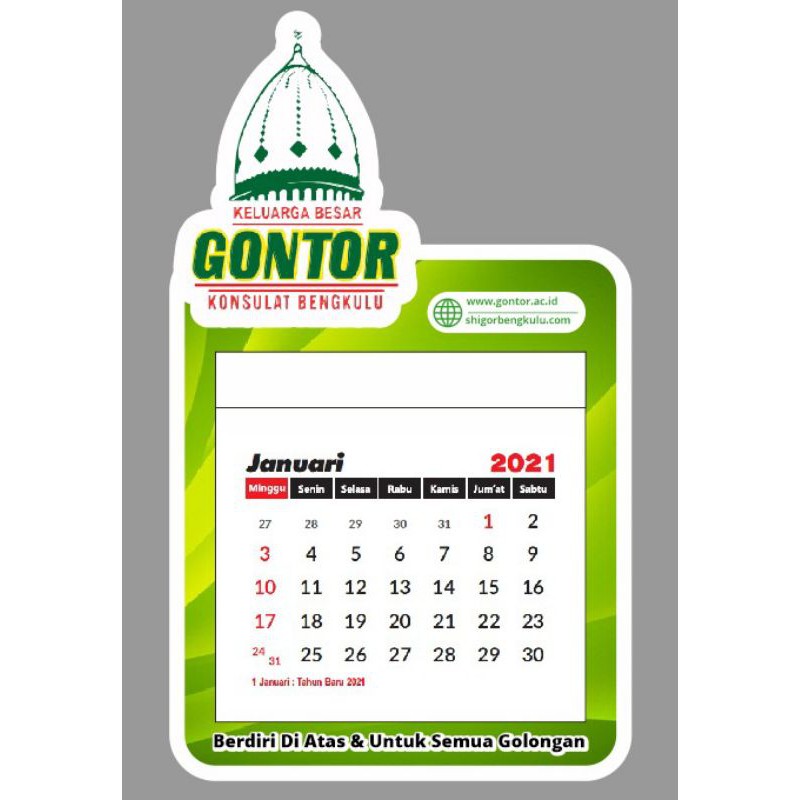Jual Kalender Magnet Gontor Konsulat Bengkulu | Shopee Indonesia