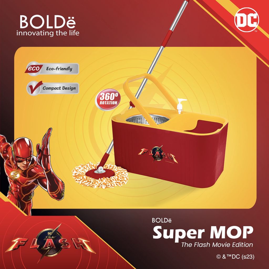 Jual BOLDe Super Mop The Flash Edition (Alat Pel Otomatis) | Shopee ...