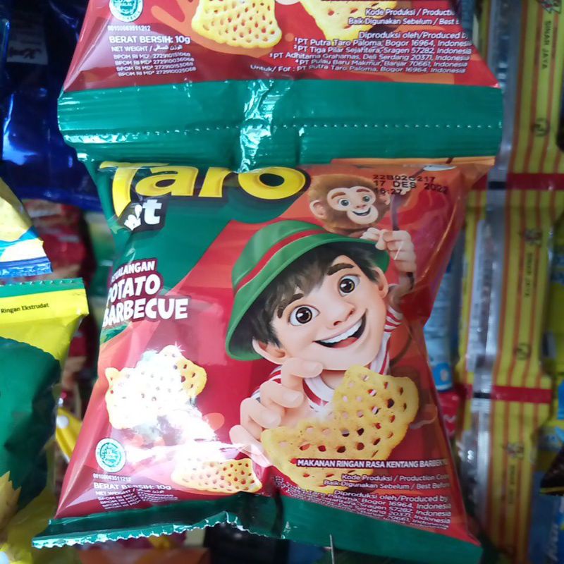 Jual TARO NET PETUALANGAN POTATO BARBEQUE RASA KENTANG BARBEKYU 10GRAM ...