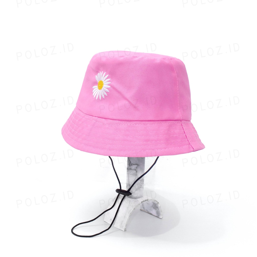 Jual TOPI BUCKET TALI ANAK MOTIF BUNGA BORDIR BUNGA TOPI BUCKET ANAK ...