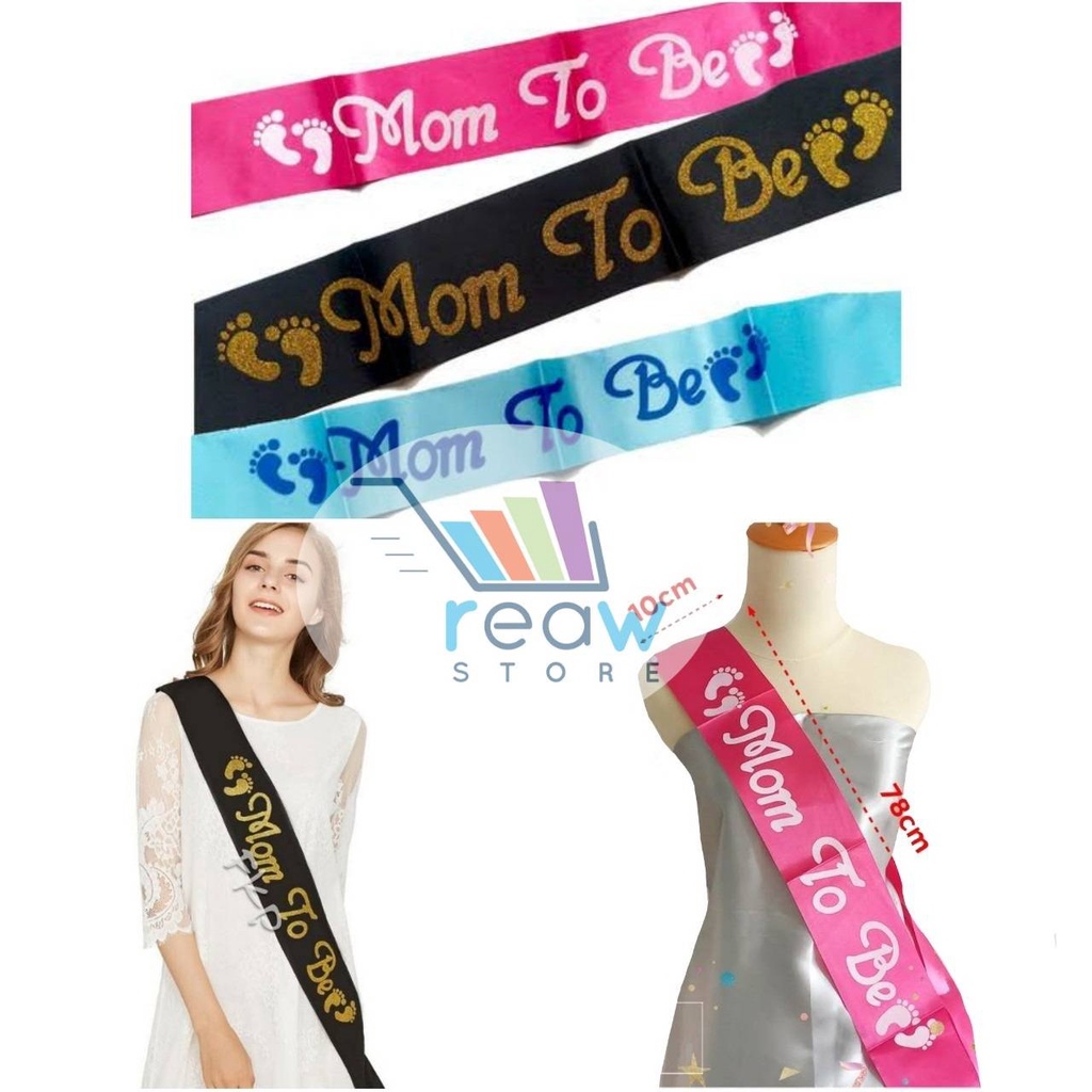 Jual Sash Selempang Sablon Mom To Be Baby Shower | Shopee Indonesia