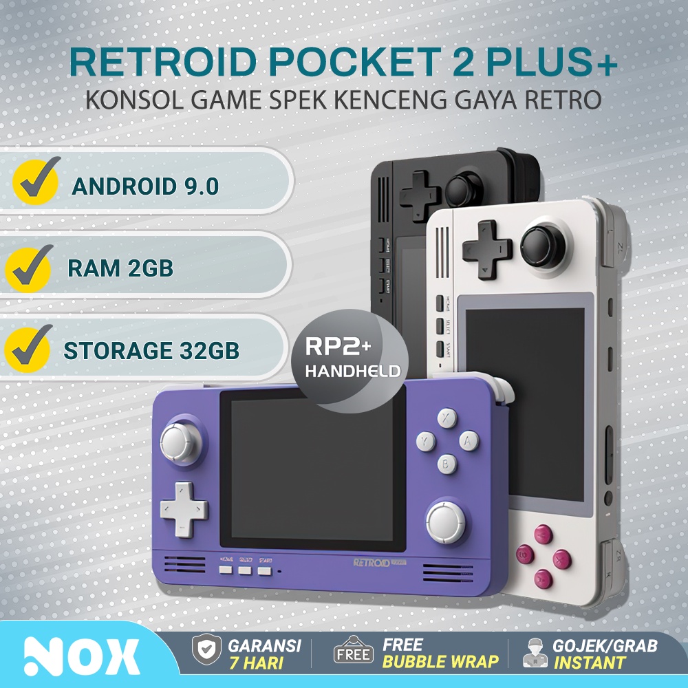 Jual RP2+ Retroid Pocket 2+ plus ANDROID 9 RETRO GAME CONSOLE RAM 2GB ...
