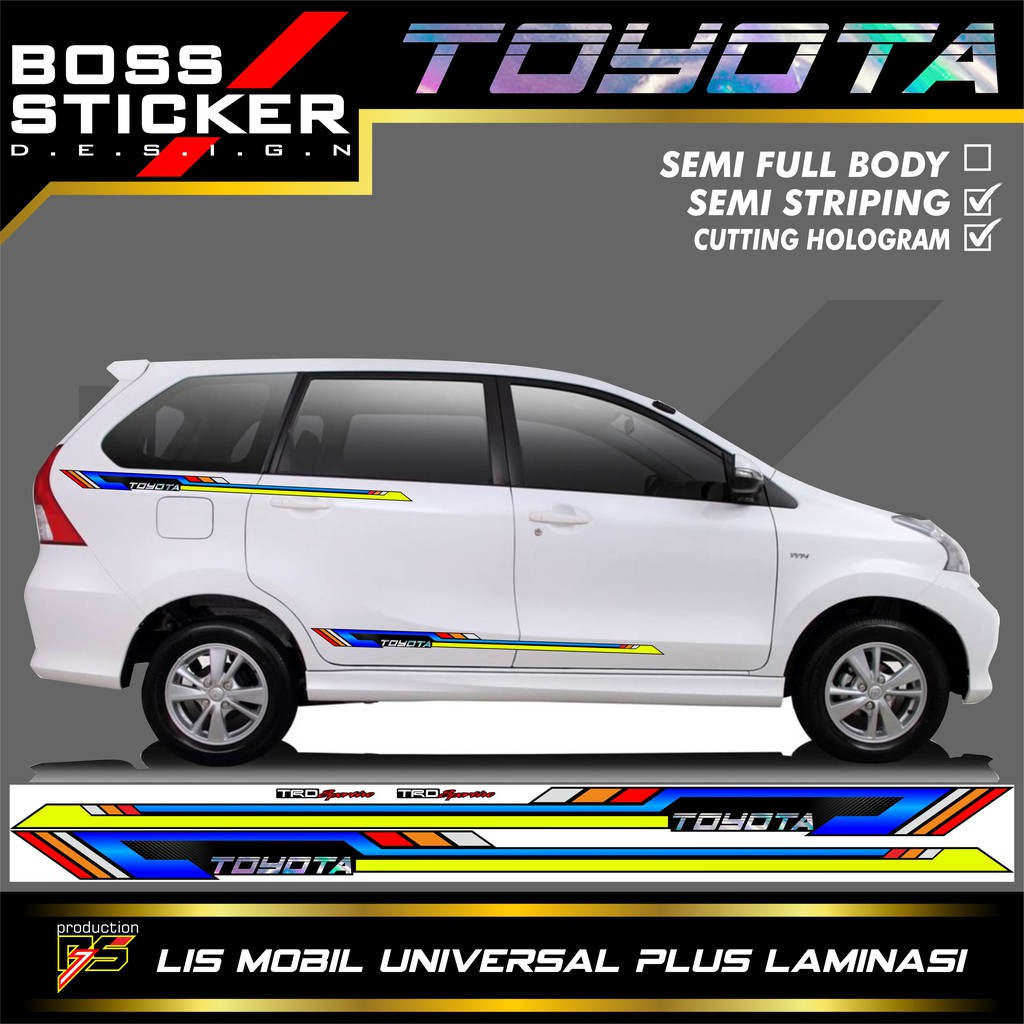 Jual Sticker Mobil Racing Lis Mobil Toyota | Shopee Indonesia