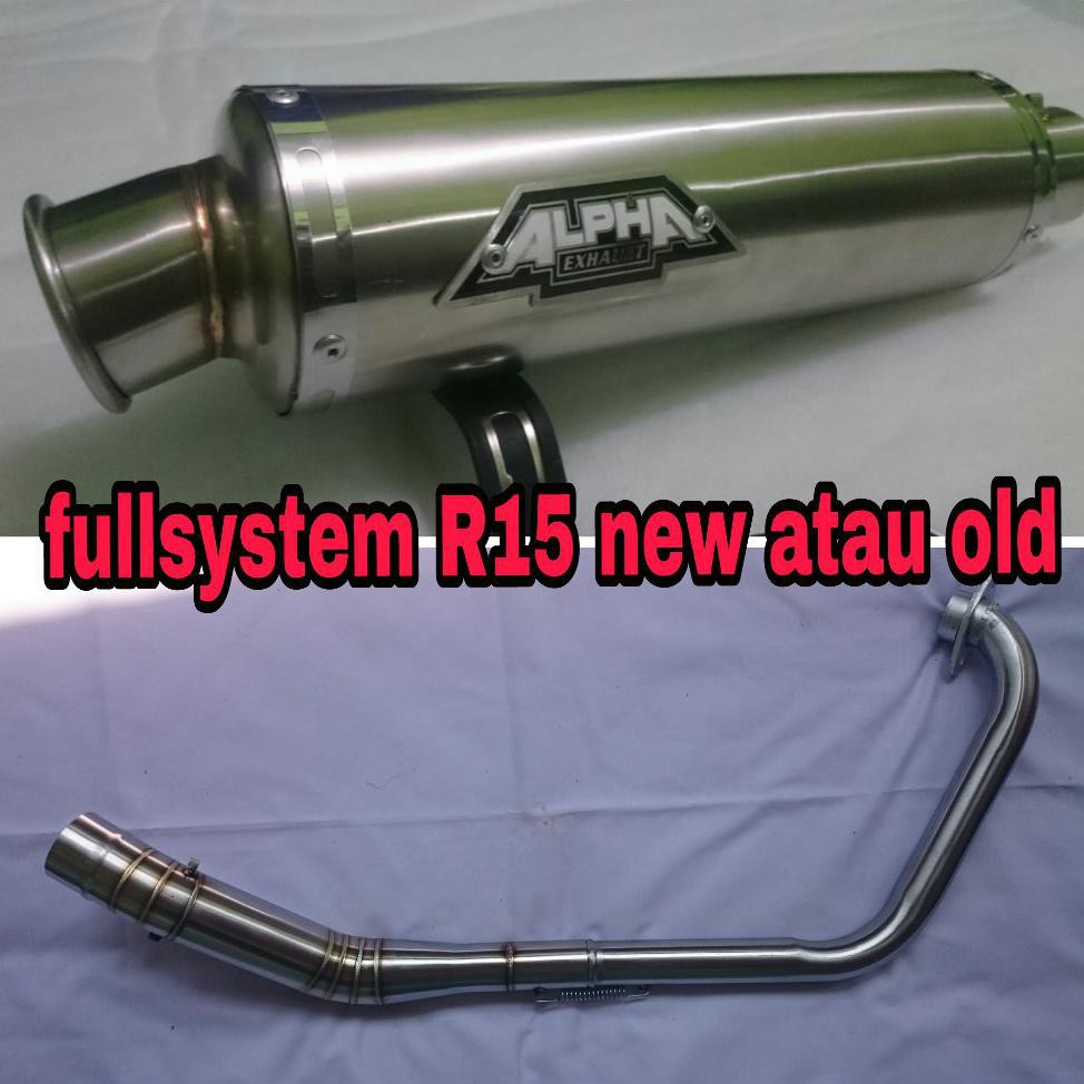 Jual Knalpot alpha Lg fullsystem R15 new atau old | Shopee Indonesia