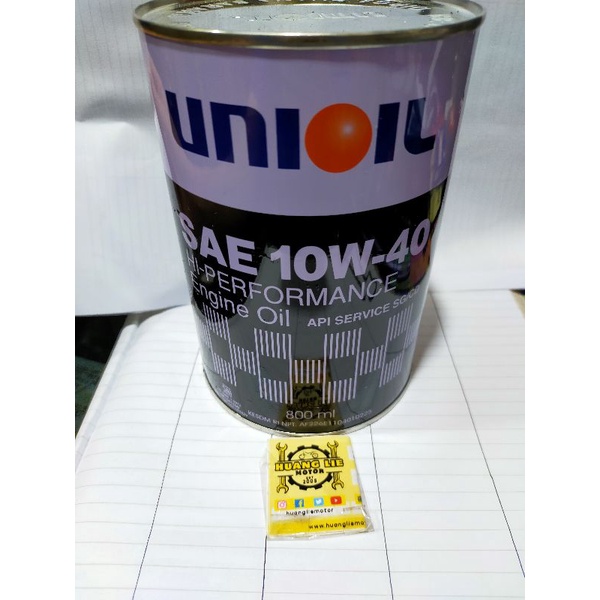 Jual oli mesin unioil 10w-40 800ml | Shopee Indonesia