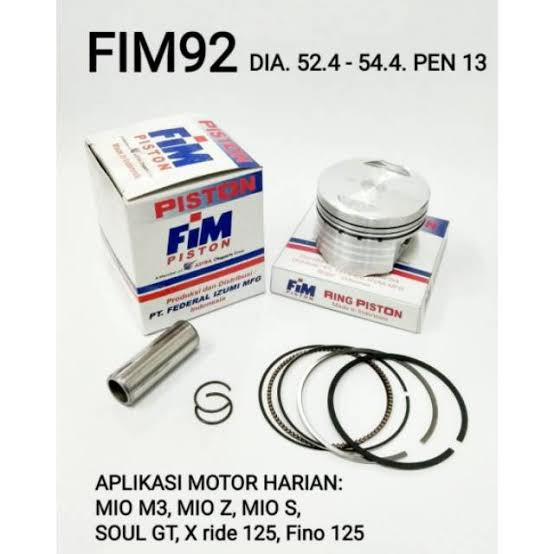 Jual Piston FIM Yamaha Mio M3 Mio S Mio Z Mio Soul GT Fino 125 X Ride ...