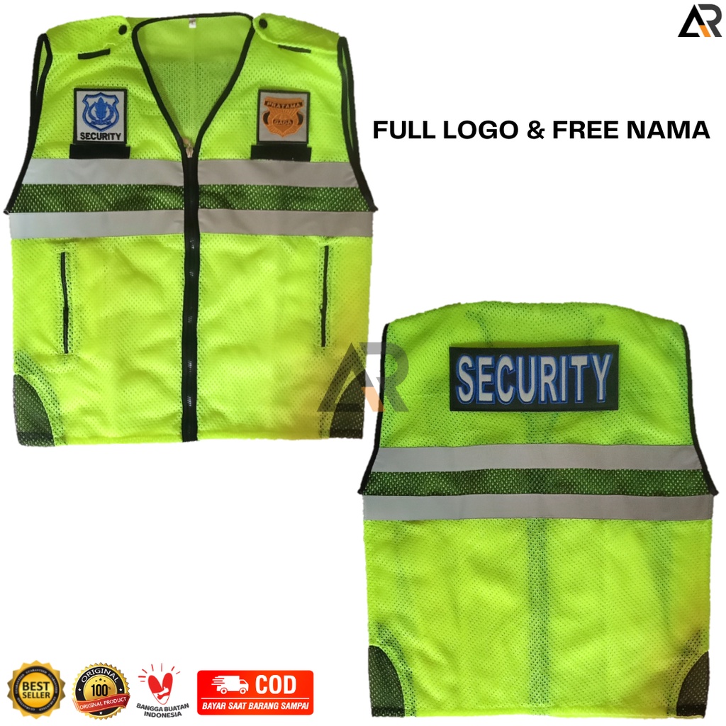 Jual Rompi Security/Satpam full hijau stabilo Scotlight Terbaru | Rompi ...