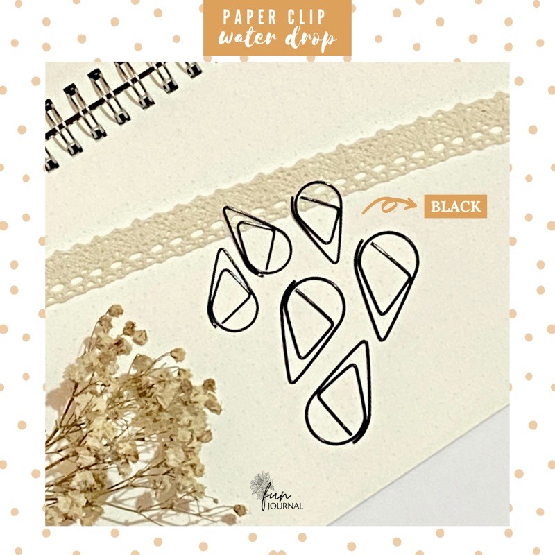 Jual PAPER CLIP KLIP KERTAS WATERDROP UNTUK JOURNAL JURNAL UNDANGAN ...