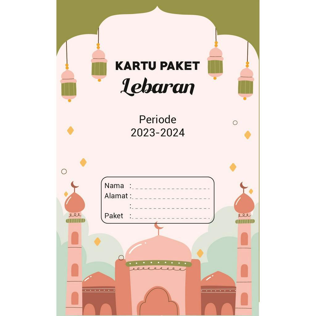 Jual KARTU PAKET LEBARAN / KARTU ARISAN LEBARAN / KARTU TABUNGAN HARI ...