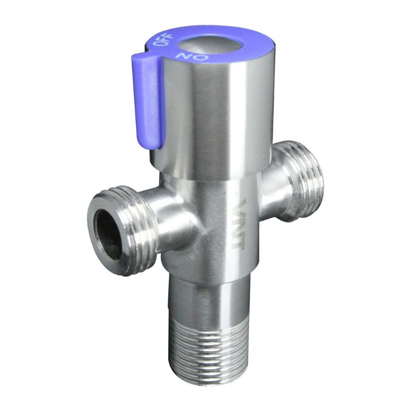 Jual Stop kran air cabang 2 stainless 304 / Kran Tee double / stop kran ...