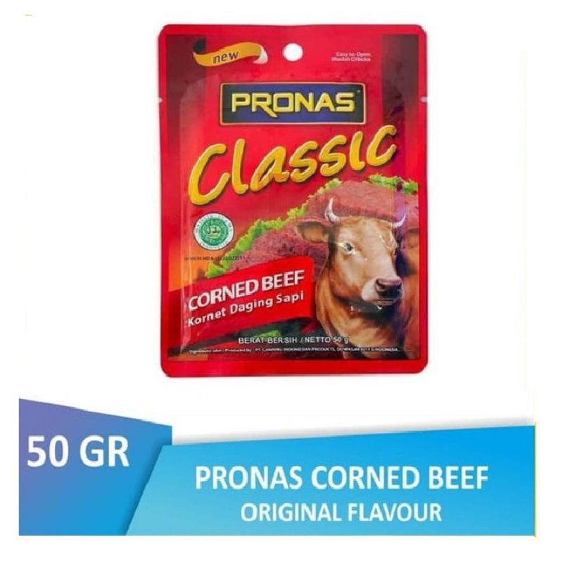 Jual PRONAS CLASSIC 50 GR-PRONAS CORNED BEEF CLASSIC 50 GR KORNET SAPI ...