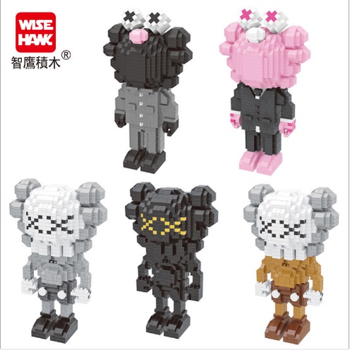 Jual Nano Block Bricks KAWS Wisehawk Puzzle 3D Mainan | Shopee Indonesia