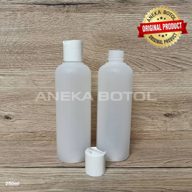 Jual BOTOL HDPE 250 ML NATURAL TUTUP PRESTOP PUTIH / BOTOL KOSONG MURAH ORIGINAL | Shopee Indonesia
