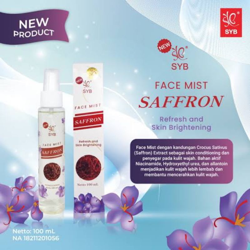 Jual SYB Saffron Face Mist 100ml | Shopee Indonesia