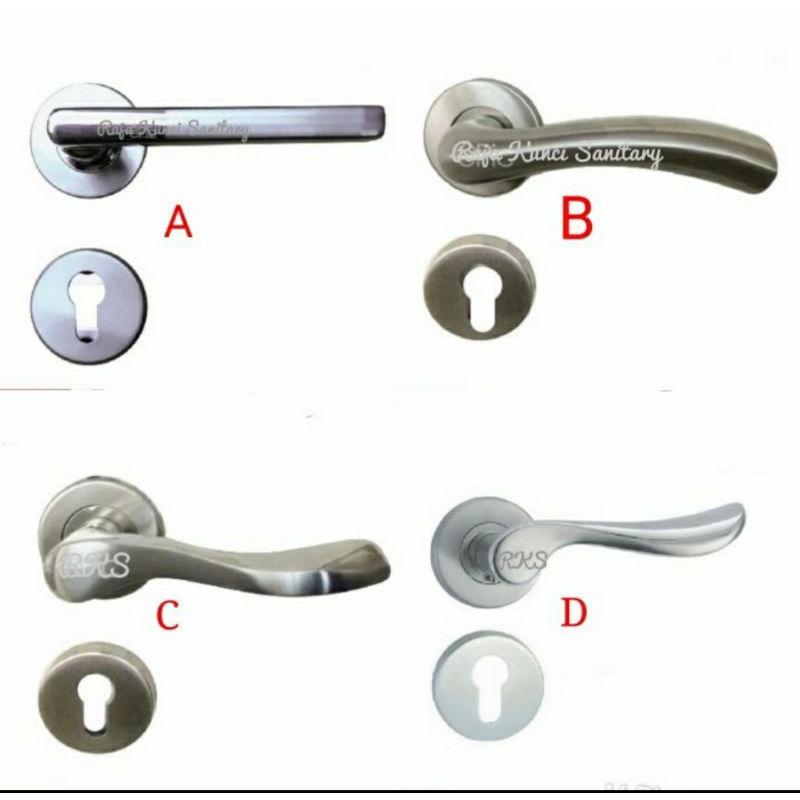 Jual Handle Pintu Roses/Pisah/Jolie Stainless/Pegangan Pintu Stainless ...